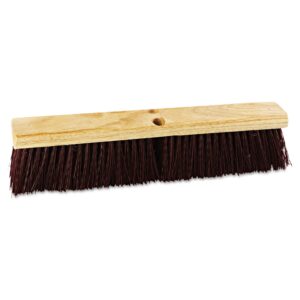 boardwalk bwk20318 3 in. heavy-duty polypropylene bristles 18 in. brush floor brush head - maroon