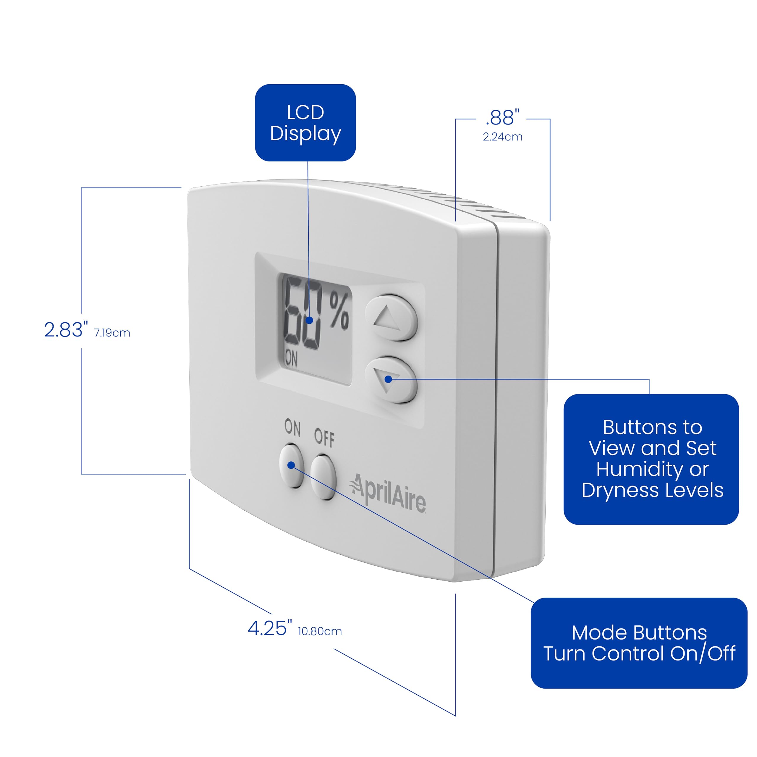 Aprilaire 76 Digital Wall Mount Dehumidifier Control