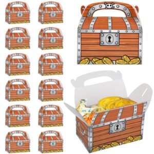 adorox 12 treasure chest treat boxes pirate birthday party favor goodies