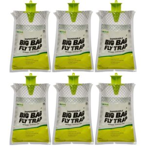 rescue! big bag fly trap – disposable, outdoor use - 6 traps