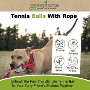 Greenbone Wonderpet! Pull n Play Tennis Ball Toys - Medium Size Dogs