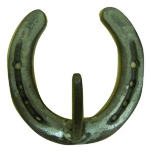 carver's olde iron horseshoe wall hook for coats or towels w/hardware