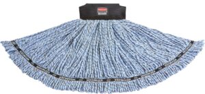 rubbermaid commercial 1924786 maximizer mop head, blend, medium, blue