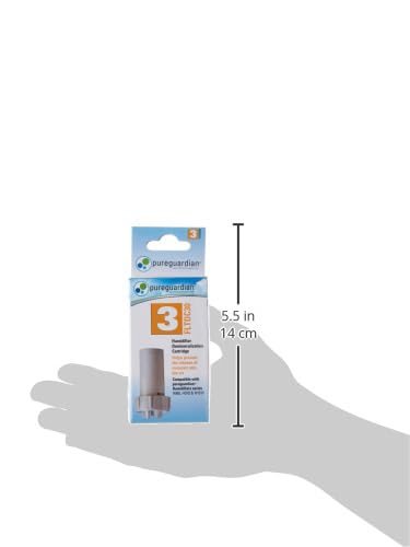 PureGuardian Humidifier Demineralization Filter, Number 3 Cartridge, Prevents Release of Minerals, Lasts 500 Hours, White, FLTDC30