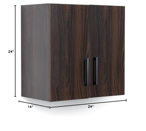 Minerva Overhead Towel Cabinet in Walnut