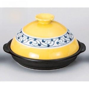 set of 10 tazin pot yellow color arabesque tazin pot [23 x 21 x 13 cm] 美濃 burn flame 和食 mincer liquor kagurazaka inn industrial