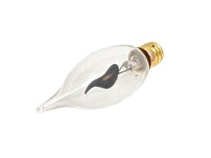 westinghouse 3w 120v flicker flame decorative bulb, e12 base