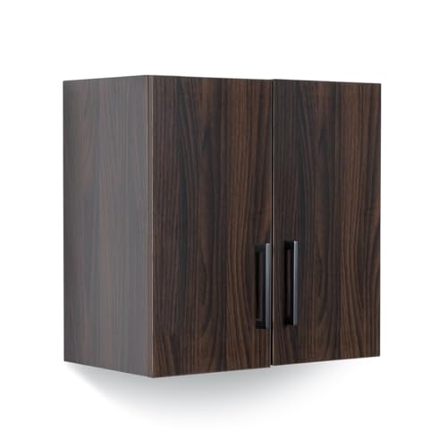 Minerva Overhead Towel Cabinet in Walnut