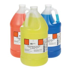 hach 2507200 ph buffer solution kit, color-coded, ph 4.01, ph 7.00 and ph 10.01, 4l each