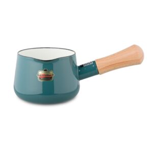 fuji hollow painted milk pan, smoke blue, 4.7 inches (12 cm), solid sd-12m sb