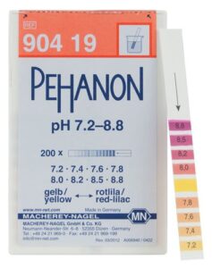 macherey-nagel, 90419, pehanon ph 7.2-8.8, box of 200 strip