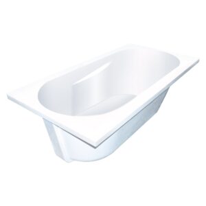 transolid sbr6032-01 brookfield freestanding/drop-in/undermount bathtub, 60 x 32 x 19-inch, white