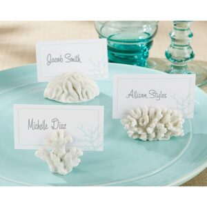 seven seas coral place card or photo holder (set of 12)