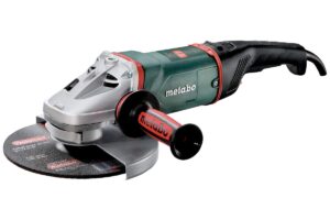 metabo 9-inch angle grinder, 6,600 rpm, 15 amp with lock-on slide switch, metabo vibratech, made in germany, w 26-230 mvt, 606474420, green