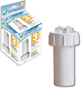 pureguardian humidifier demineralization filter, number 3 cartridge, prevents release of minerals, lasts 500 hours, white, fltdc30