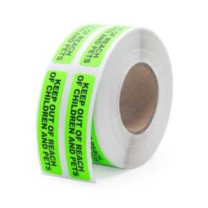 labelvalue.com | keep out of reach of children and pets medical healthcare labels - 500 labels per roll