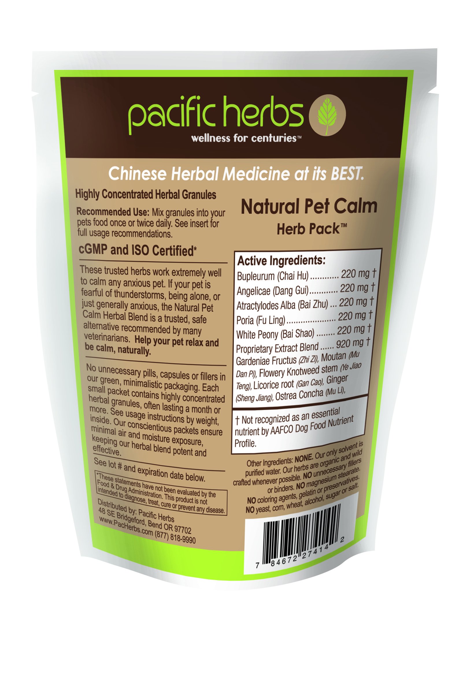 Pacific Herbs Natural Pet Calming Herb Extract