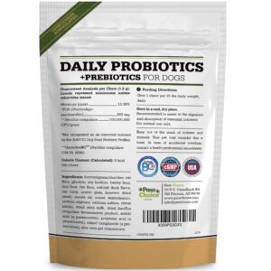 Paw Choice Probiotics for Dogs with Prebiotics - Daily Chews for Digestion, Regularity, Diarrhea Relief, Plus Supports Immune System and Health - Natural Supplement and Treat Made in USA