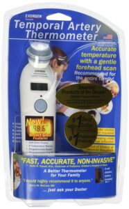 exergen temporal artery thermometer model# 2000c tat-2000c battery (pack of 2)