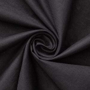 100% cotton voile fabric solid pattern 60 (1 yard, black)