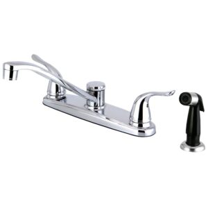 kingston brass fb2271yl yosemite 8" centerset kitchen faucet, polished chrome