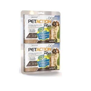 petaction plus for dogs, 6 doses extra large dogs 89-132 lbs.