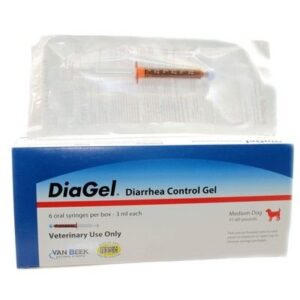 DiaGel Diarrhea Control Gel for Medium Sized Dogs 31-60 Pounds, 3 mL Syringes, 2 Pack