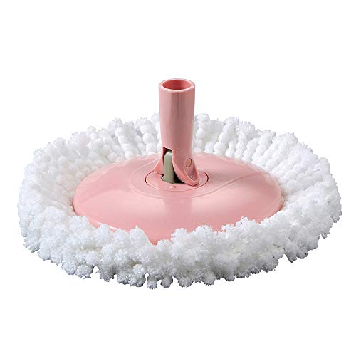 Azuma Industrial TSM557 Rotating Mop Tornado Round Set, Compact, Wiping Width 10.2 inches (26 cm), Handle Length 42.5-51.2 inches (107.5-130 cm), Pink, Single Layer Cleaning