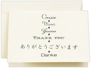 crane & co. multi-lingual thank you note (ct1415)