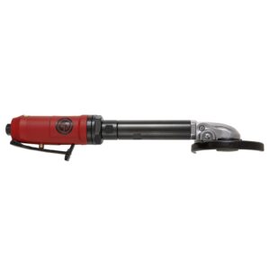 chicago pneumatic cp9116-4 inch (100 mm) air angle cut-off tool, extended reach, 1 hp / 746 w, with 5 norton cutting discs