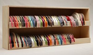 stamp-n-storage 33" ribbon shelf, wall mount - made to hold ribbon spools up to 5 inches in diameter