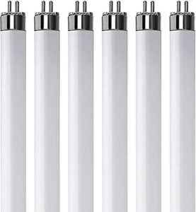 f13t5ww – t5 21 inch under counter fluorescent bulbs warm white 3000k 13-watt f13t5/ww 21” ww long life replacement tubes for under cabinet lights – pack of 6 bulbs