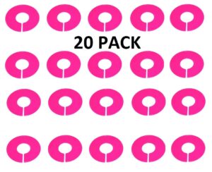 20 pink-clothing rack size dividers clothing rack size dividers