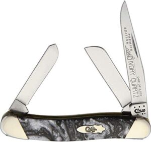 case cutlery medium stockman ivory quartz