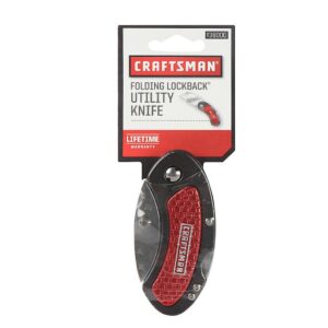 craftsman folding lockback utility knife (assorted colors)