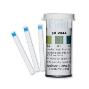 homebrewstuff home 100 winemaking juice fermentation ph 2.8-4.4 test strips precision labs