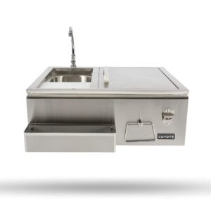 coyote 30-inch stainless steel built-in refreshment center - crc