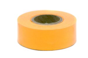 chromalabel 1 inch clean remove color code labeling tape, 500 inch roll, fluorescent orange