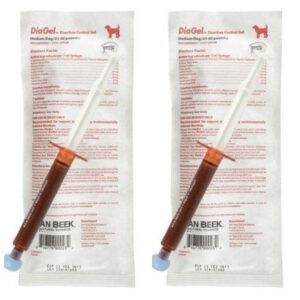 diagel diarrhea control gel for medium sized dogs 31-60 pounds, 3 ml syringes, 2 pack