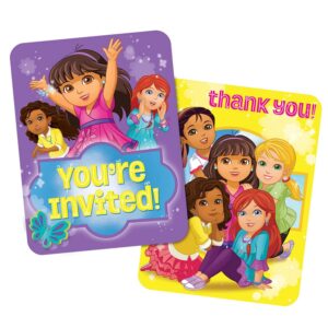 invite/thank you combo | dora & friends™ collection | party accessory