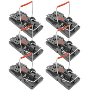 victor m144 instant power-kill easy set rat trap - 6 reusable rat traps