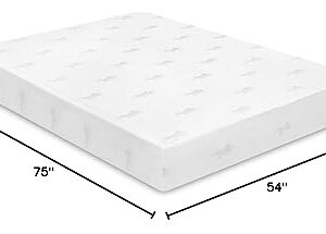 Furinno Angeland Luxury 10-Inch Gel Infused Memory Foam Mattress, Full,