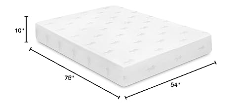 Furinno Angeland Luxury 10-Inch Gel Infused Memory Foam Mattress, Full,