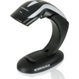 datalogic hd3130-bk 1d barcode scanner with stand, heron hd3130, barcode scanner, handheld, 270 scanssek, black