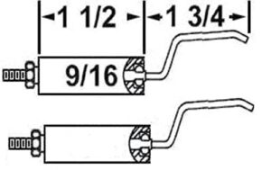 crown 20874-02 electrode set for clean burn cb 90 hs or cb 85 hs or cb 90 hpb air