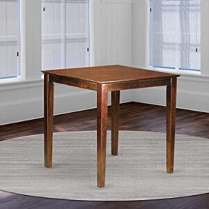 East West Furniture VNT-MAH-T Vernon Square Bar Height Counter Table for Small Spaces, 36x36 Inch, Mahogany