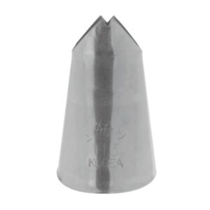 ateco # 113 - leaves pastry tip - stainless steel