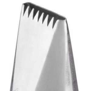 ateco # 895 - ribbon pastry tip - stainless steel