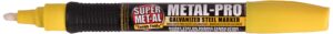 super met-al 04047 metal pro galvanizing paint marker , yellow