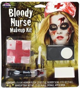 fun world women's horror charac.kit, multi, bloody nurse standard